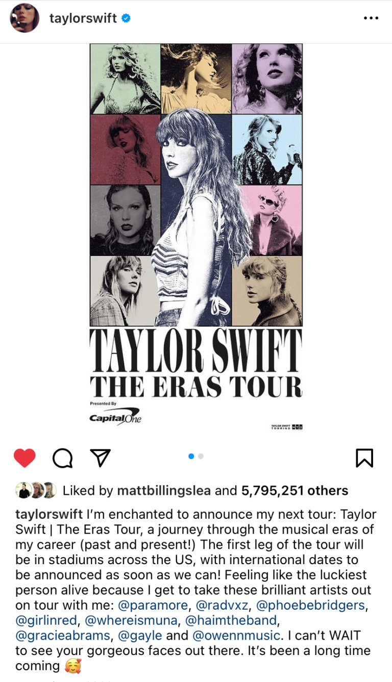 Everything We Know About the Eras Tour: Setlist, Surprise Songs & more ...